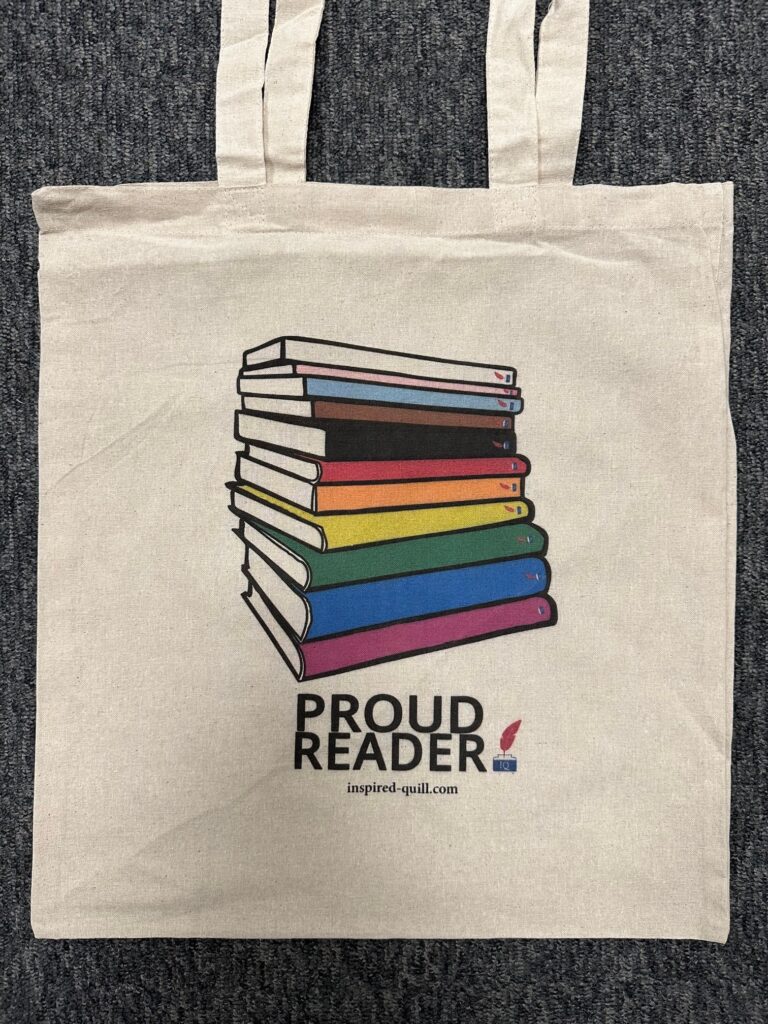 Proud Reader Book Tote Bag | Inspired Quill Publishing